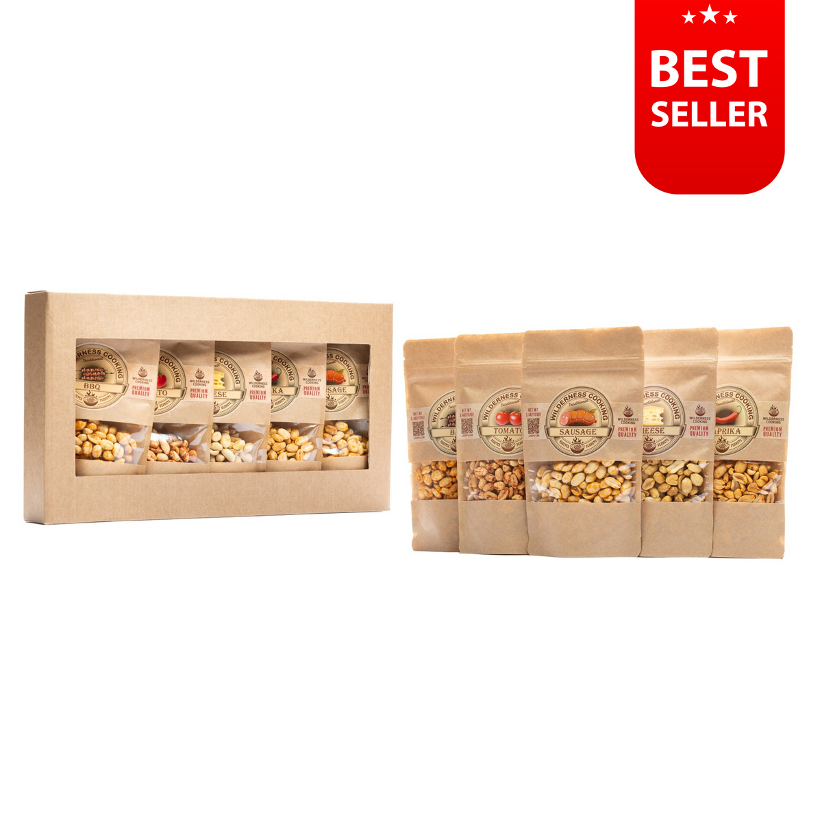 Wilderness Cooking Peanut set - 5 flavors | Home&Wild